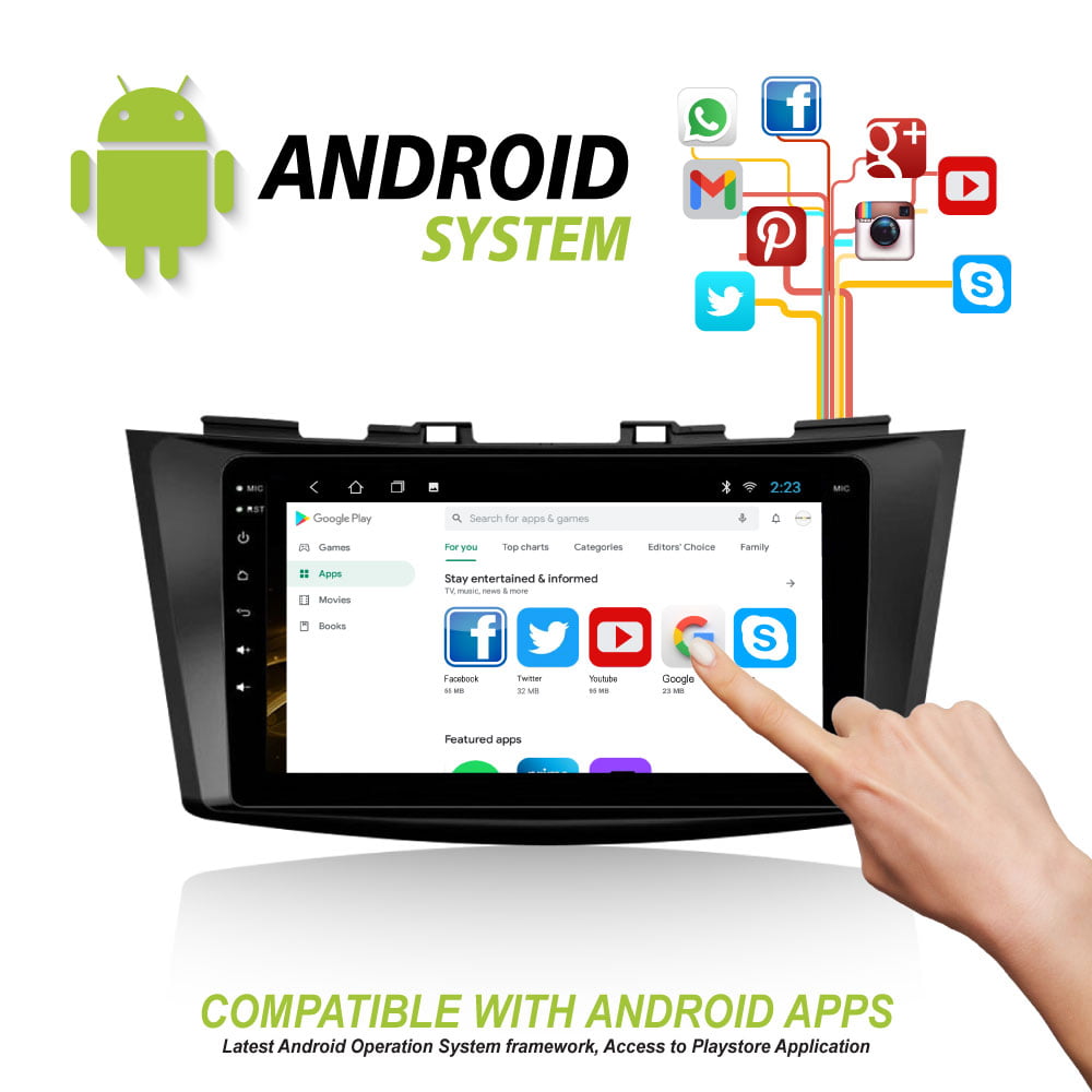 Suzuki Swift 2010 - 17 Android Full Touch, Interior Car Accessories