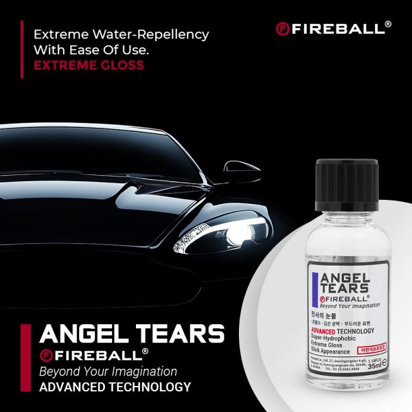 Fireball Angel Tears Ceramic Coating 35ml-Advanced Hydrophobic ...