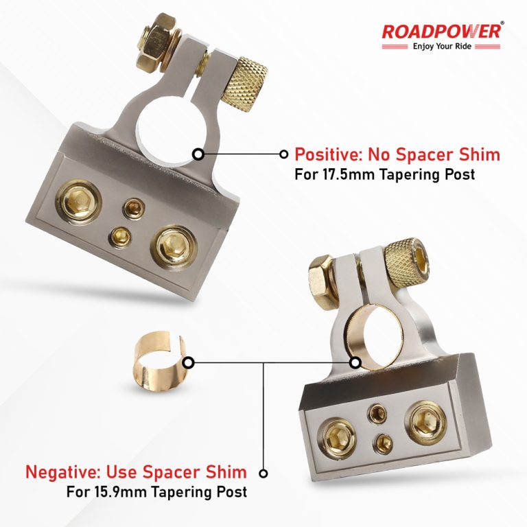 Roadpower Battery Terminal Connectors, Universal Fit for Secure ...