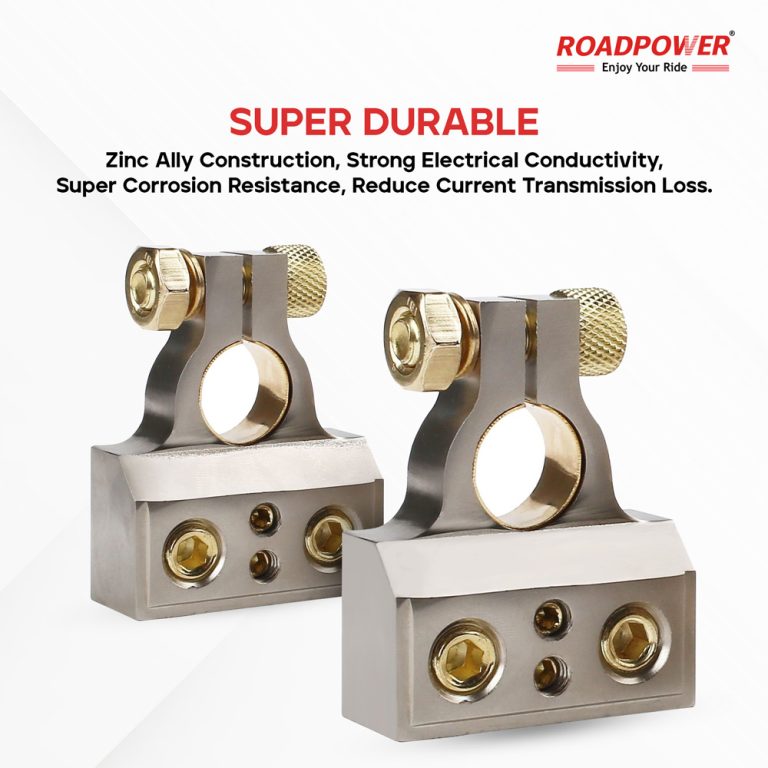 Roadpower Battery Terminal Connectors, Universal Fit for Secure ...