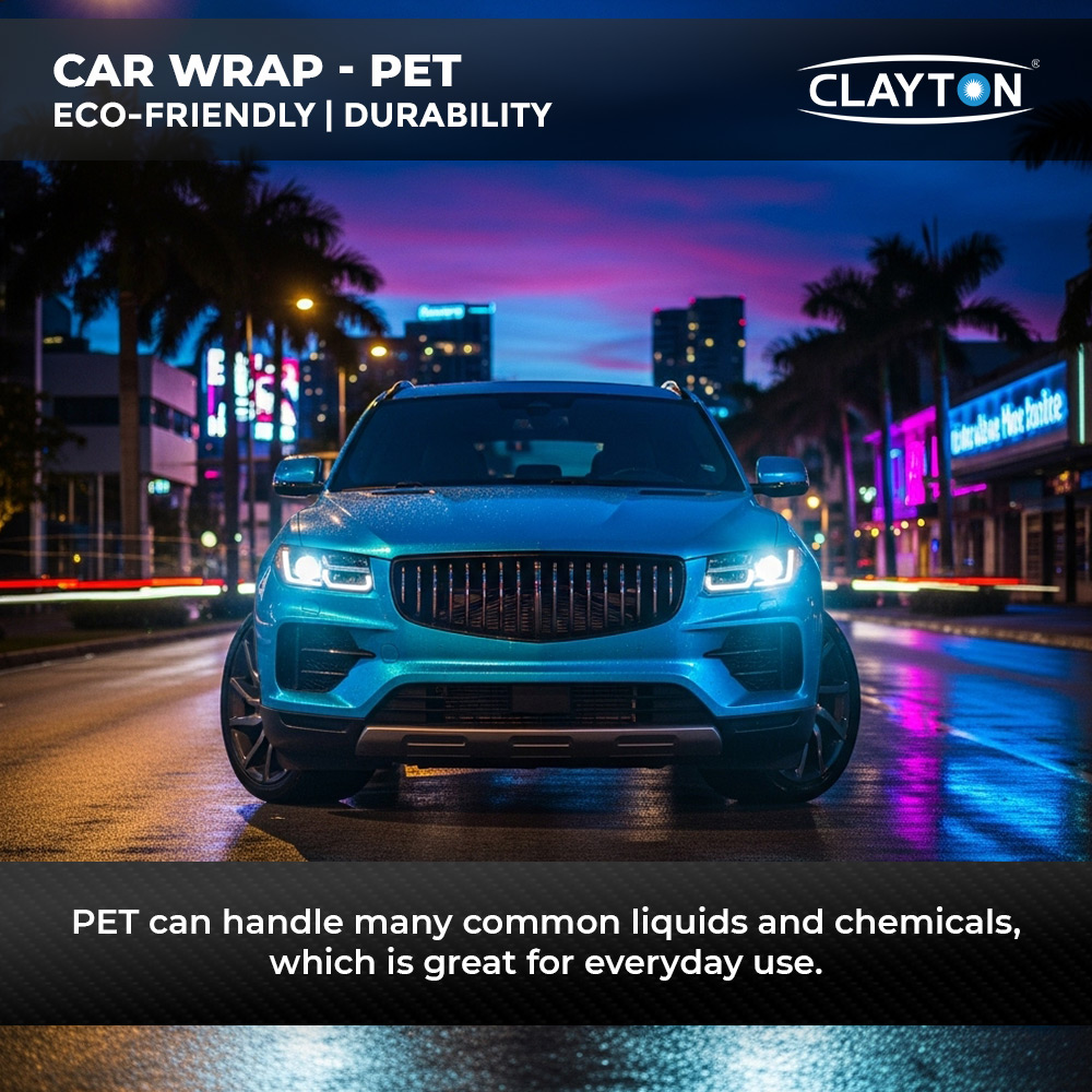 Clayton PET Car Vinyl Wrap Film, Premium Automotive Wrapping Sheet ...