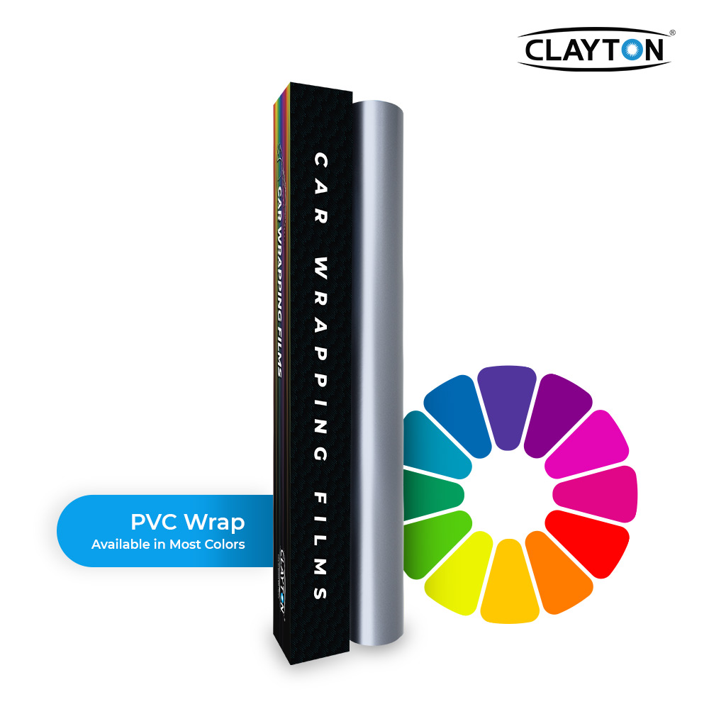 Clayton PVC Vinyl Car Wrap Film, Premium PVC Wrap, Multiple Colors ...
