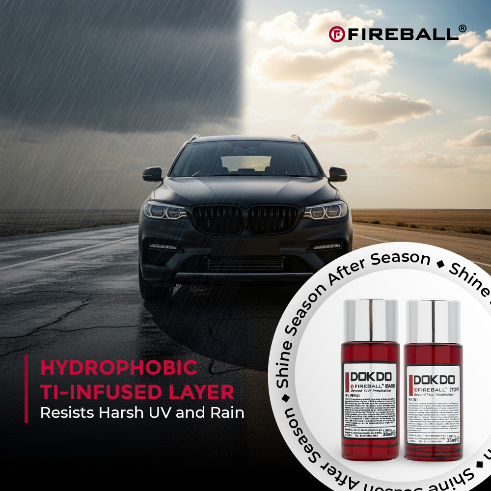 Fireball Dok Do Ceramic Coating Kit, 105ml (Base & Top Coat) - Caronic