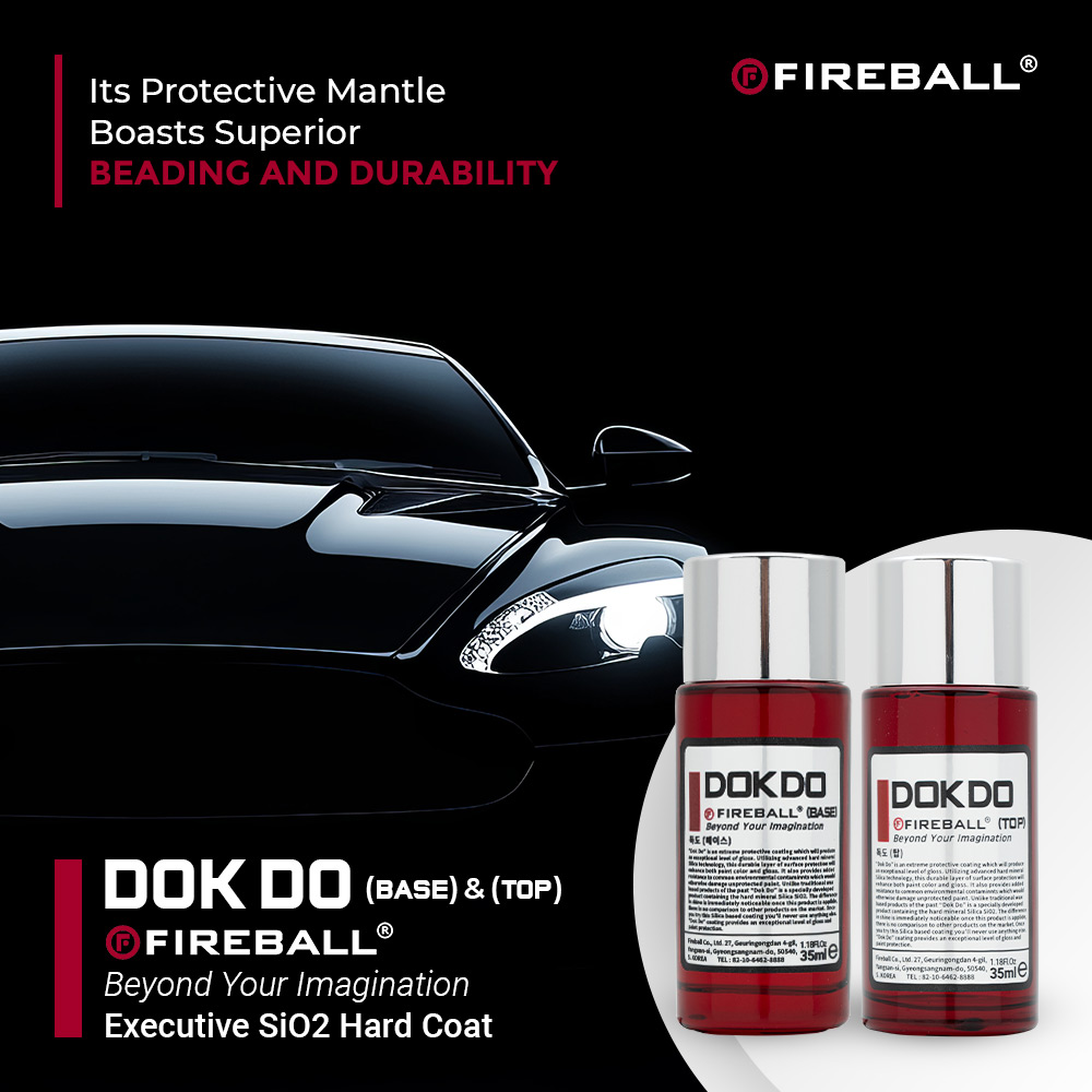 Fireball Dok Do Ceramic Coating Kit, 105ml (Base & Top Coat) - Caronic