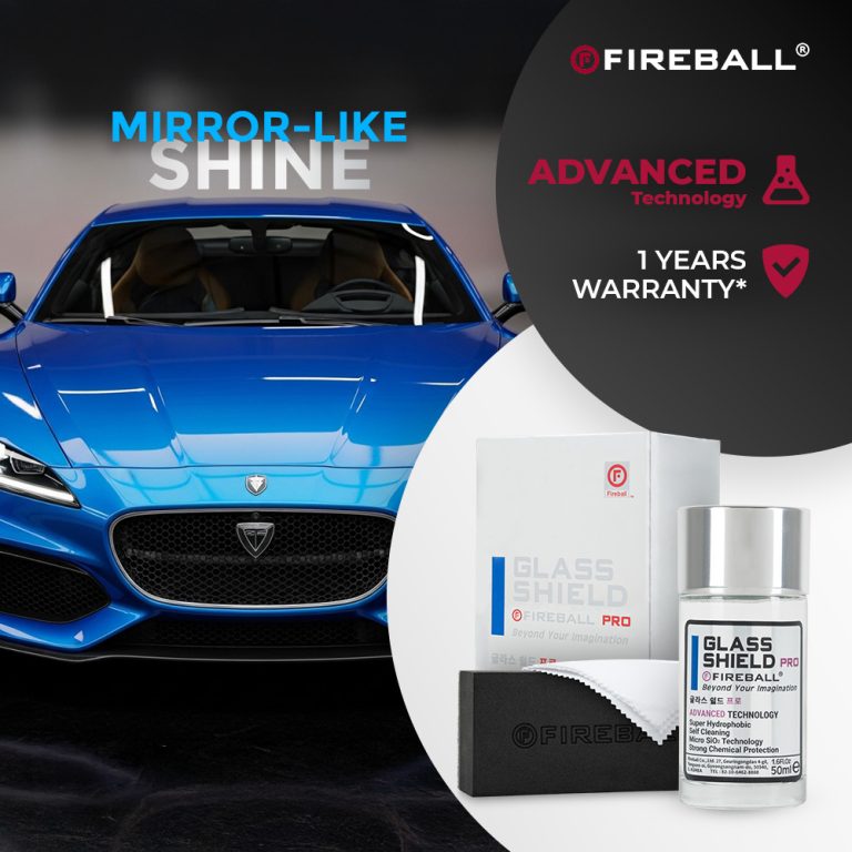 Fireball Ceramic Glass Shield Pro 50ml-Advanced Hydrophobic Glass ...