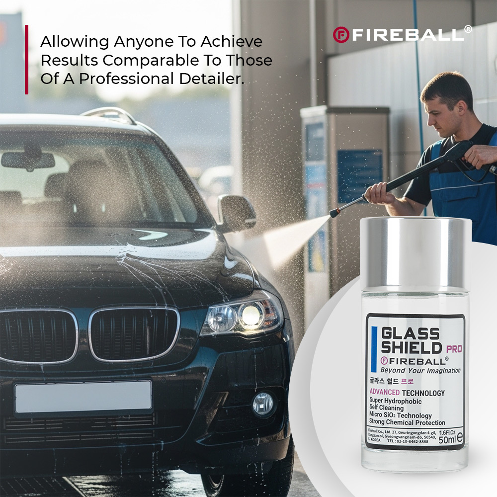 Fireball Ceramic Glass Shield Pro 50ml-Advanced Hydrophobic Glass ...