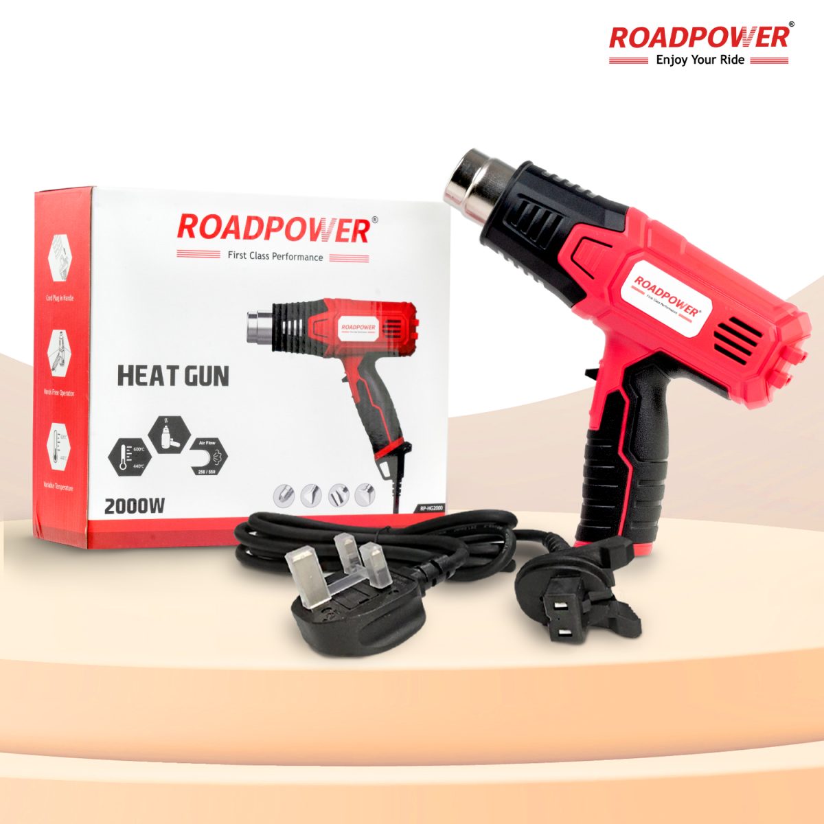 ROADPOWER 2000W Heat Gun – Versatile Tool for Car and Home