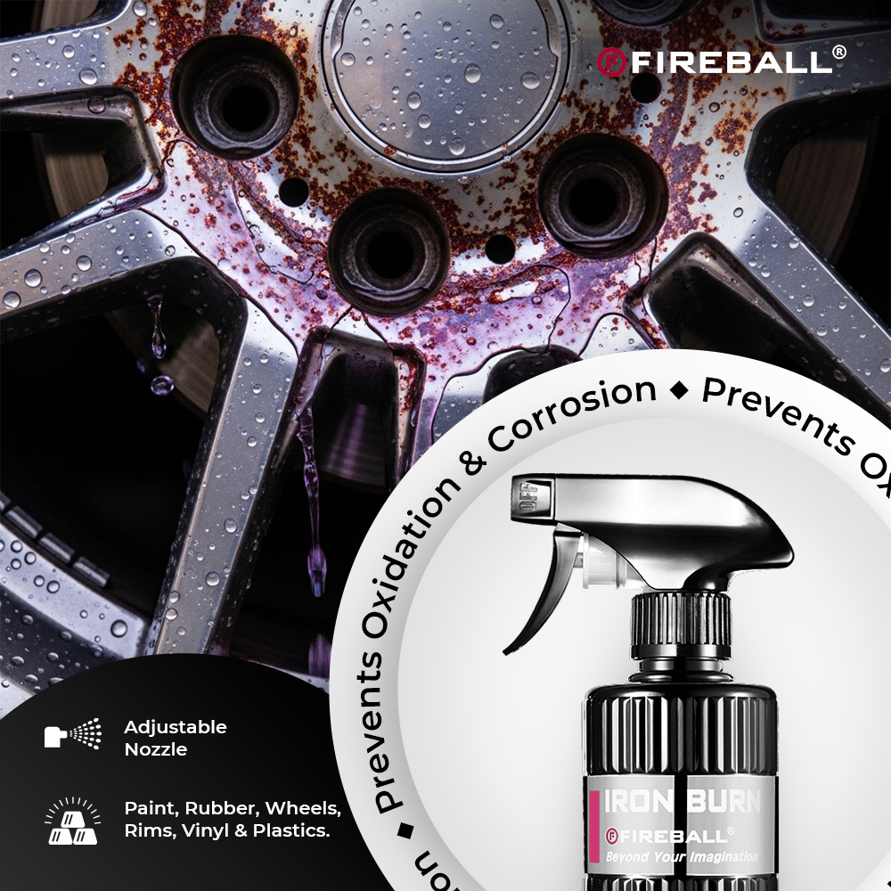 Fireball Iron Burn 500 ml, Iron Fallout & Brake Dust Remover for Wheels ...