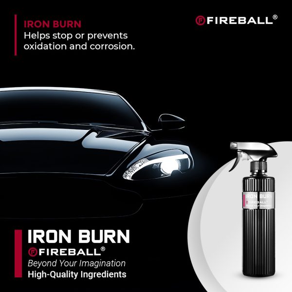 Fireball Iron Burn 500 ml, Iron Fallout & Brake Dust Remover for Wheels ...