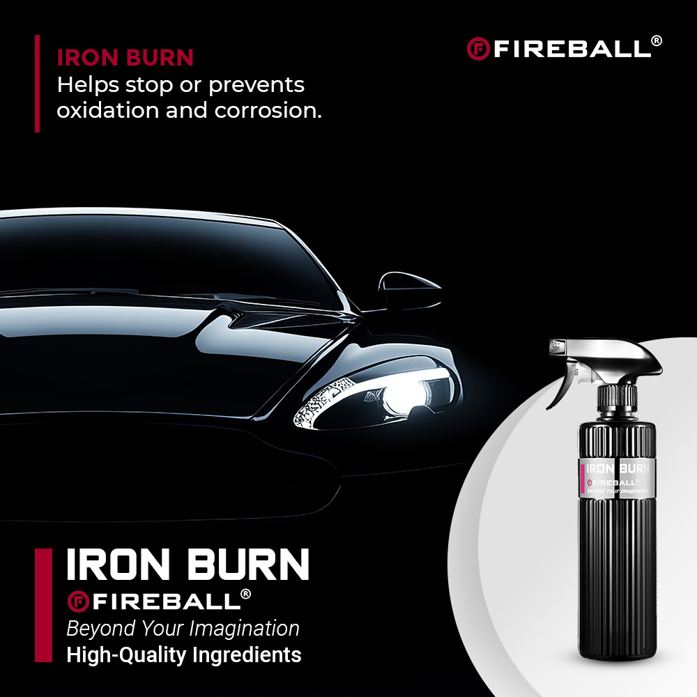Fireball Iron Burn 500 ml, Iron Fallout & Brake Dust Remover for Wheels ...