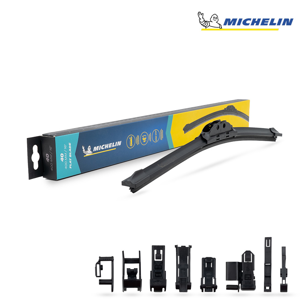 Michelin (MIC-FB-BK) Flat Blade Windshield Wiper, All-Season Frameless ...