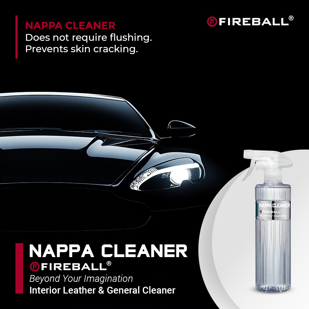 Fireball Nappa Cleaner 500 ml, Premium Leather Cleaner for Nappa ...