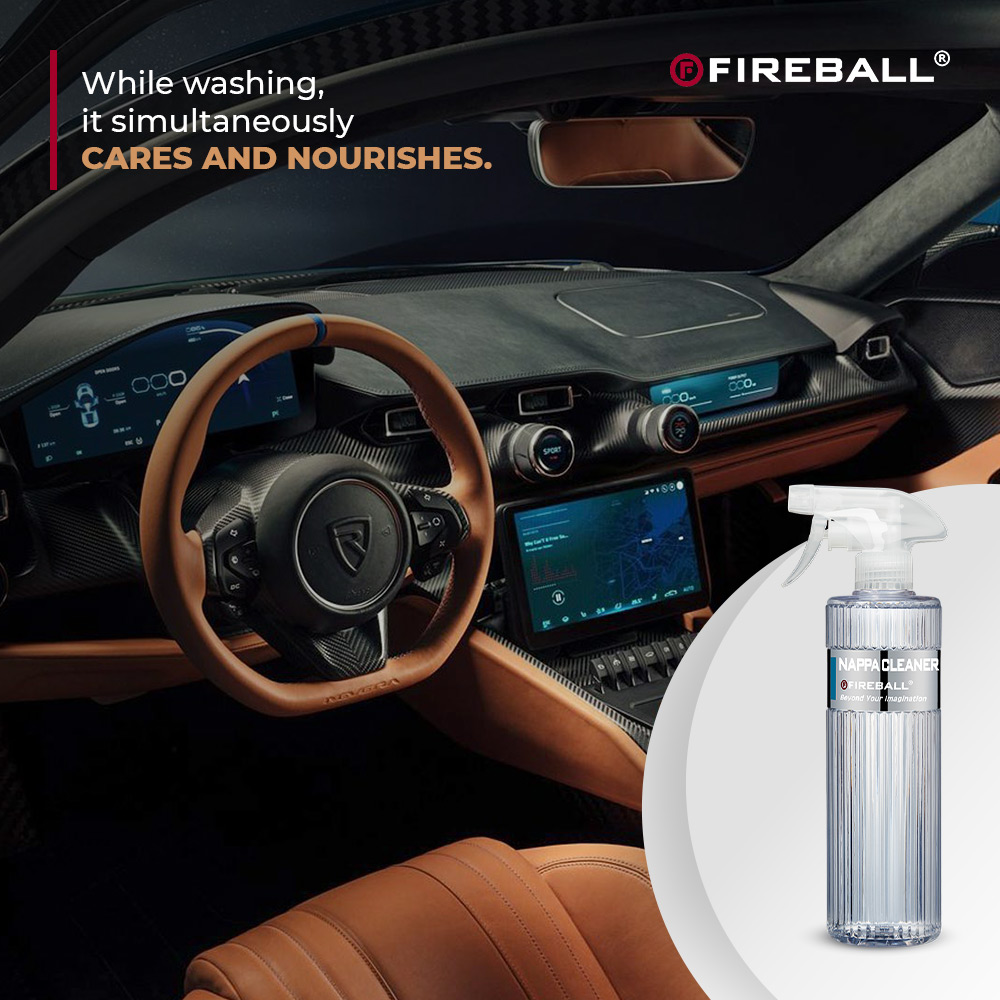 Fireball Nappa Cleaner 500 ml, Premium Leather Cleaner for Nappa ...