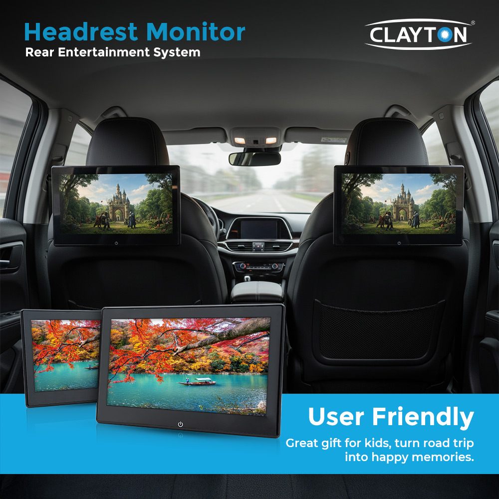 Clayton Universal Android Car Rear Seat Entertainment System ...