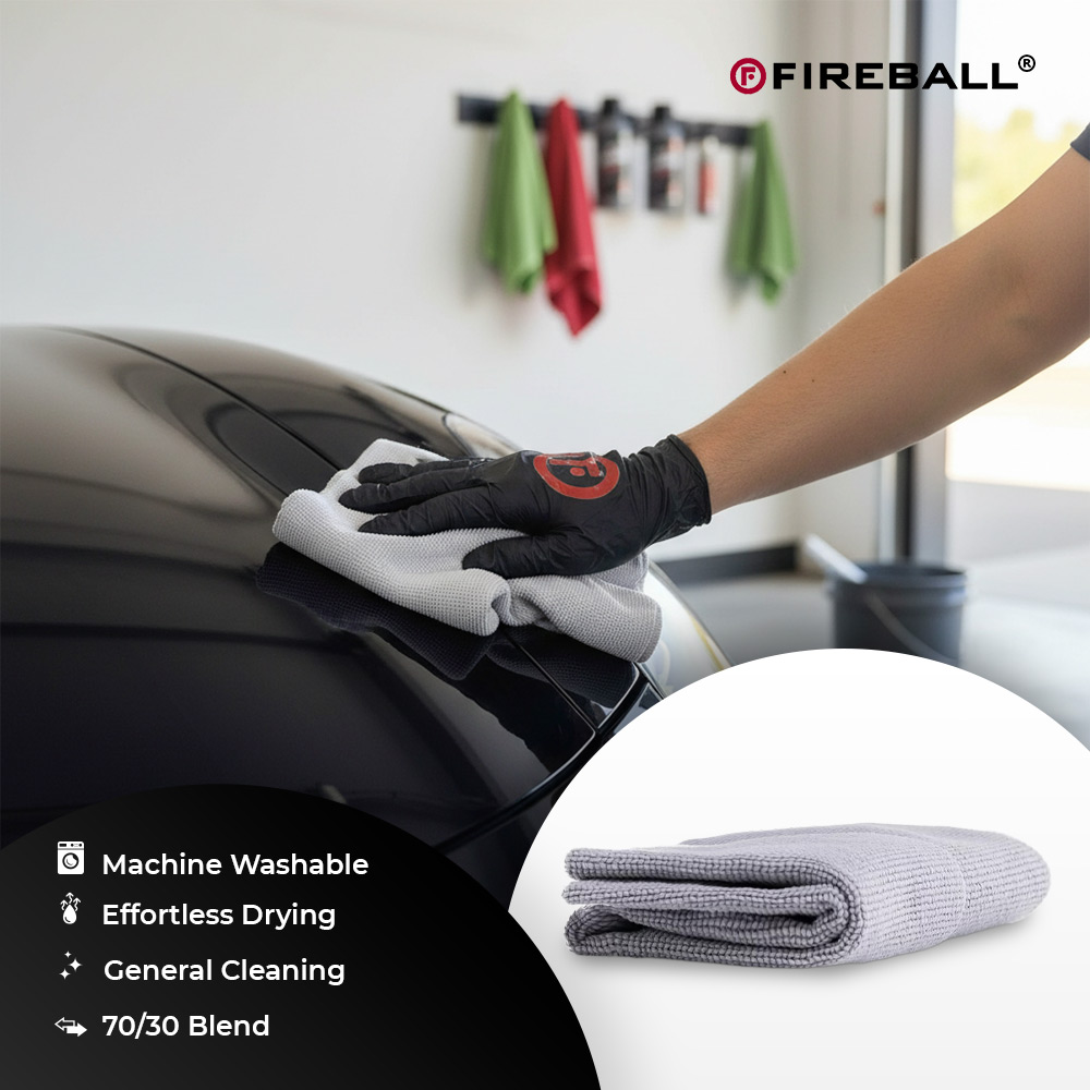Fireball Polish Towel, Premium Microfiber, Scratch-Free Polishing - Caronic