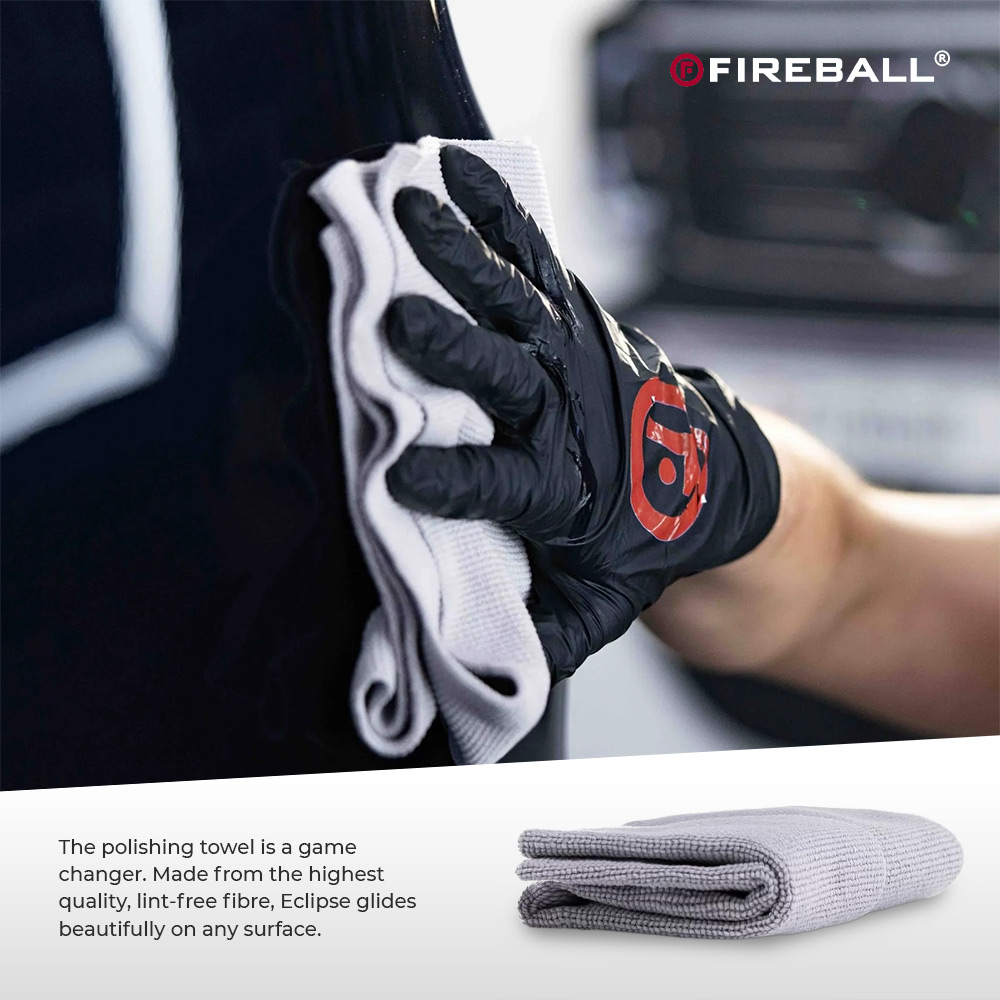 Fireball Polish Towel, Premium Microfiber, Scratch-Free Polishing - Caronic