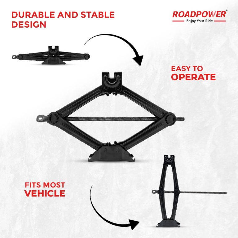 ROADPOWER Heavy Duty Scissor Car Jack Kit with Crank Handle