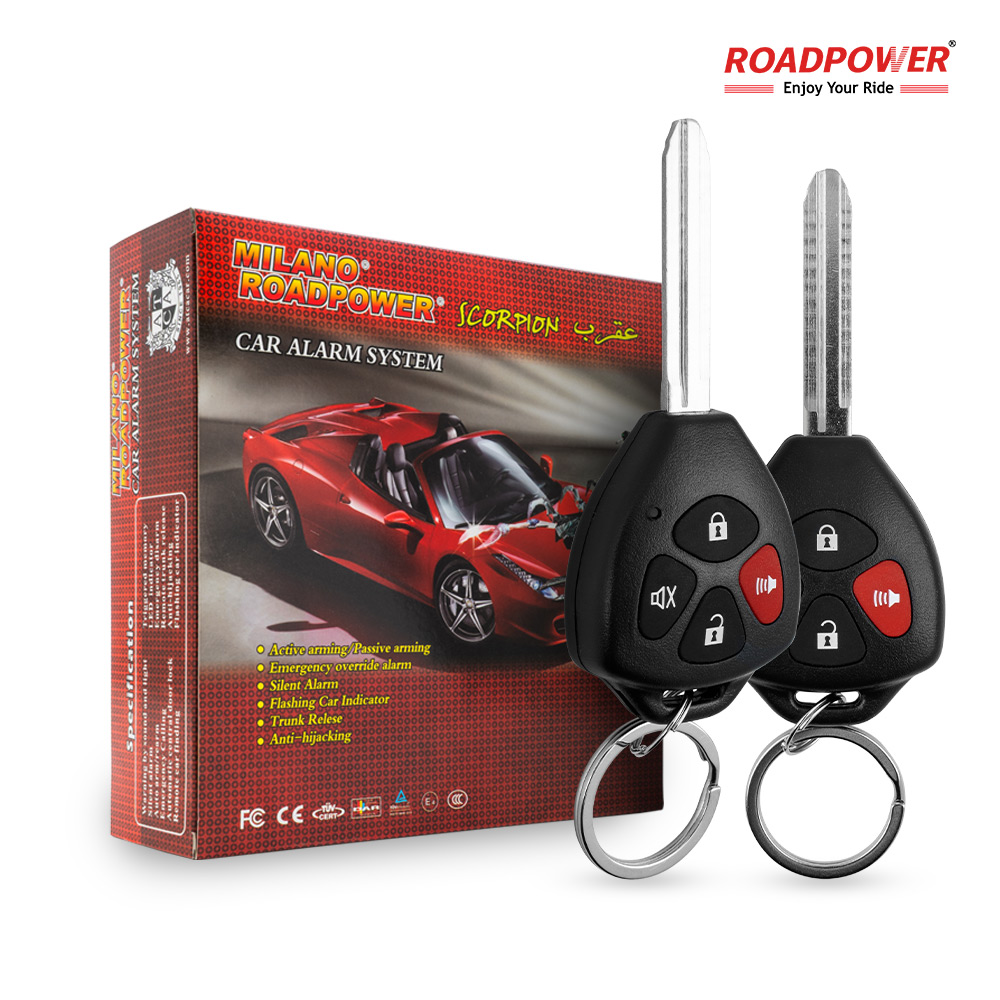 Roadpower (RP-RE-SCORP-405) Milano Scorpion Car Alarm with Key-Style ...