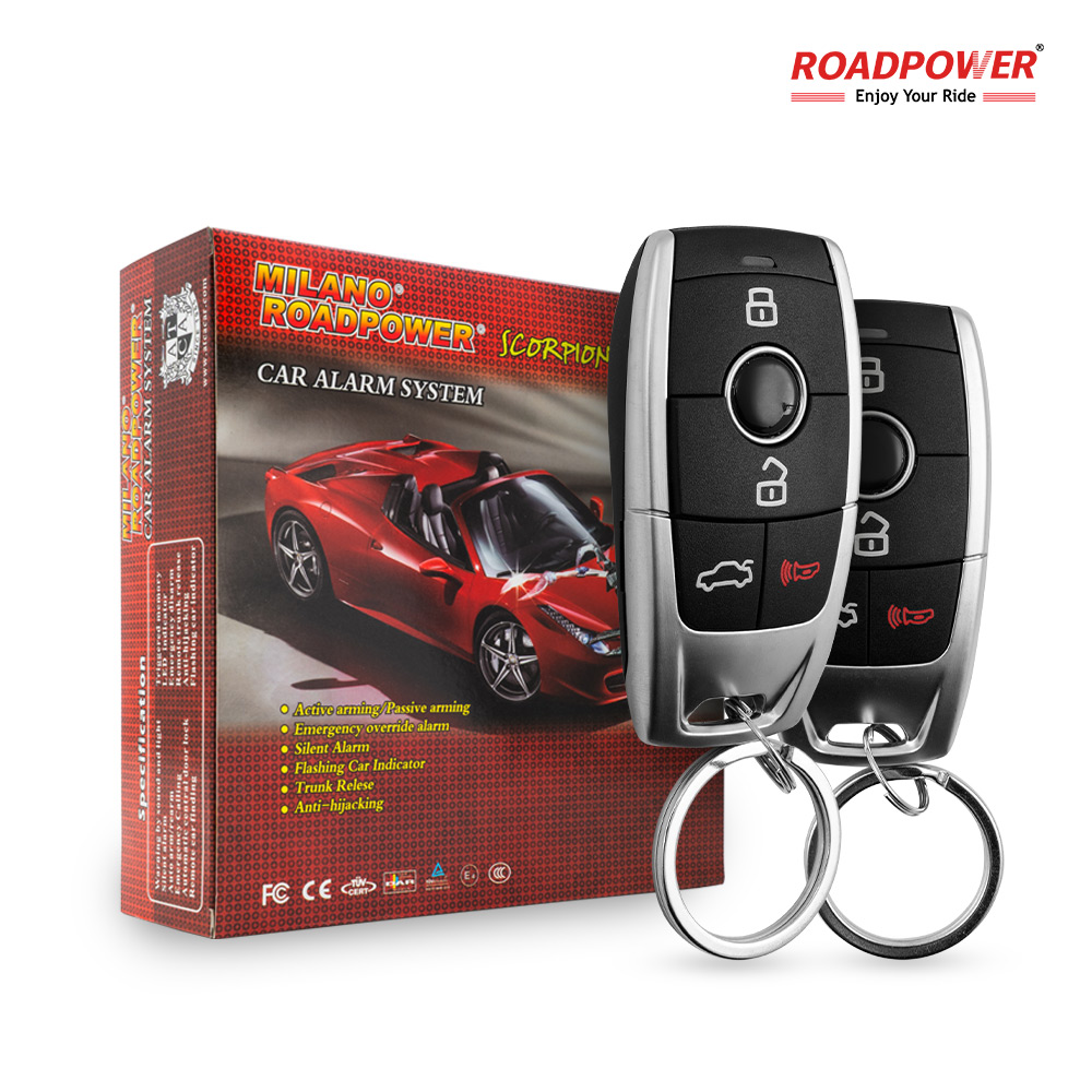 ROADPOWER (RP-RE-SCORP-630) Milano Scorpion Car Alarm, Advanced Vehicle ...