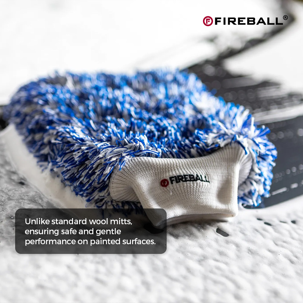 Fireball Premium Wash Mitt, Ultra-Soft Microfiber, Scratch-Free Car ...