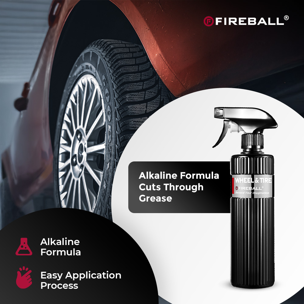 Fireball Wheel & Tire Cleaner 500 ml, Powerful Cleaning Solution for ...