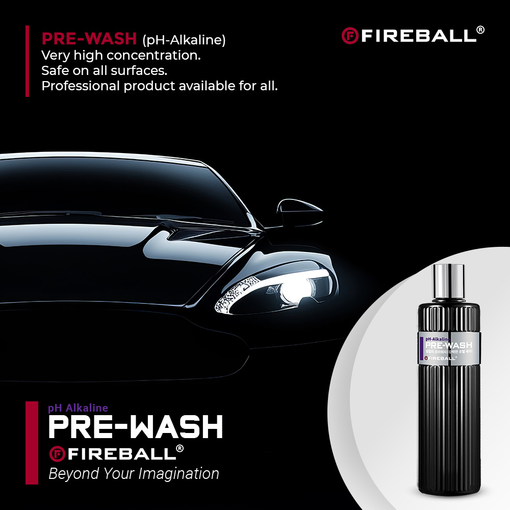 Fireball PH Alkaline Pre-Wash Car Shampoo 500ml, Excellent for removing ...
