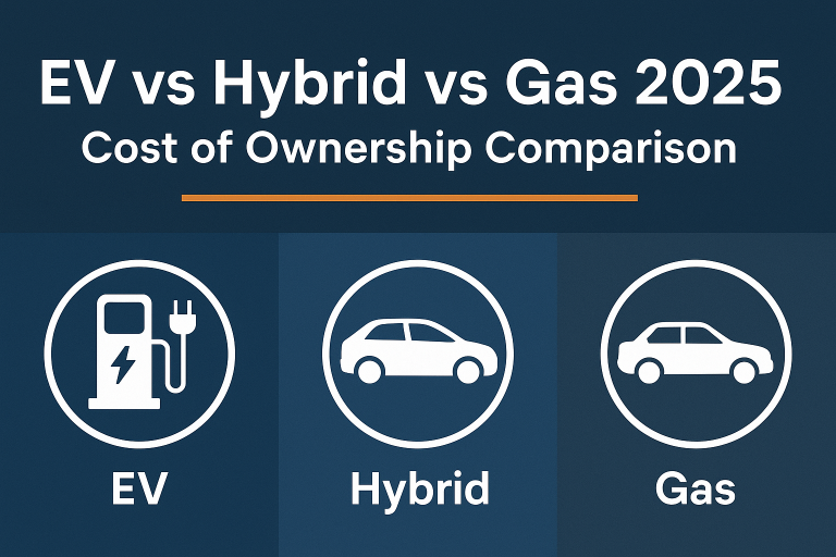 EV vs Hybrid vs Gas 2025 - Real Cost of Ownership