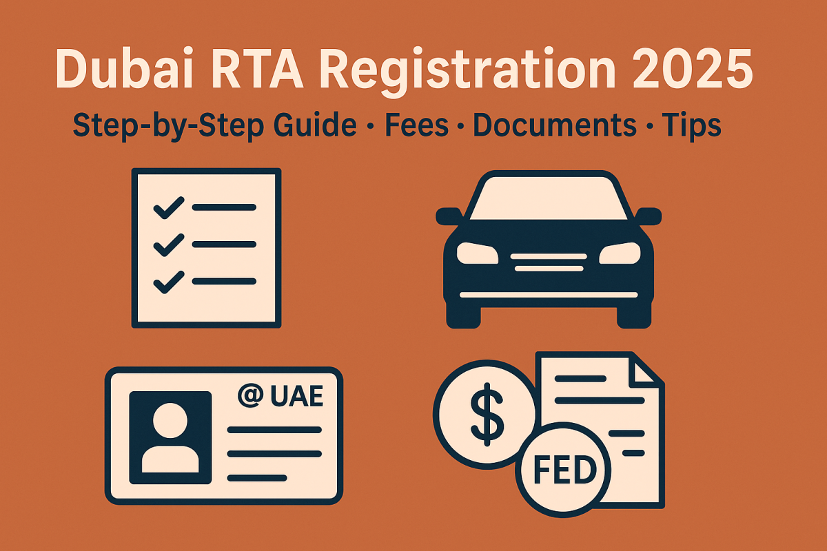 Dubai RTA Registration 2025 - Fees, Documents & Renewal Guide