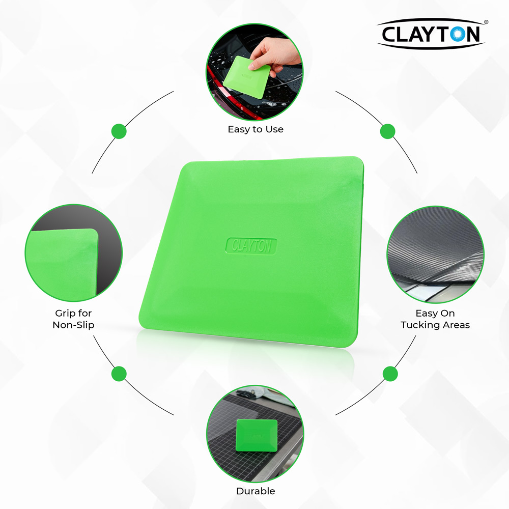 Clayton (CL-414) Trapezoidal Scraper (No Fabric) Durable Plastic Tool ...